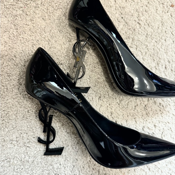 Yves Saint Laurent | Shoes | Ysl Opyum Patent Leather Pumps Black Size ...